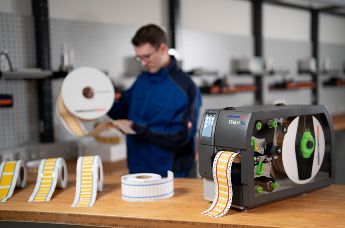 Heat shrink labels for identifying cables and wires