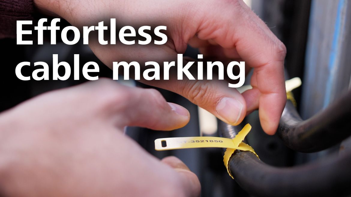 Cable tags, wire tags: continuous and ladder-style