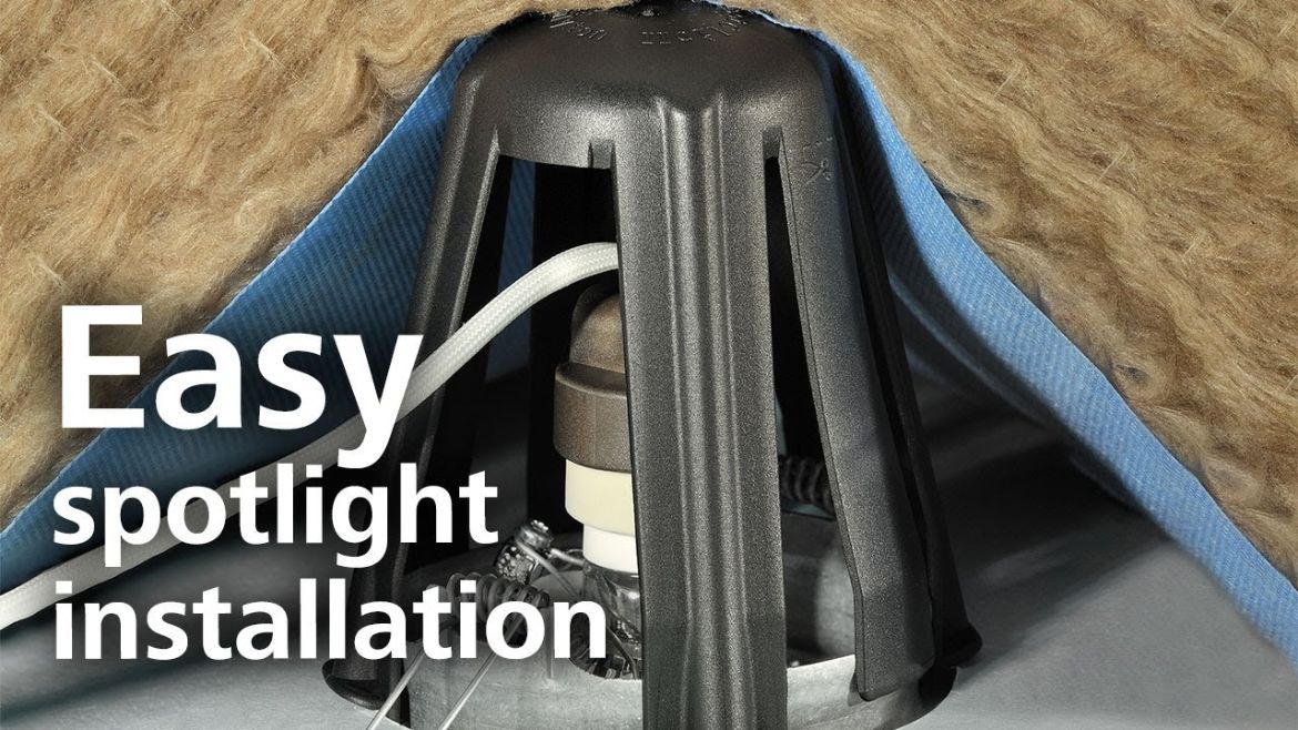 Downlight covers SpotClip for electrical installation