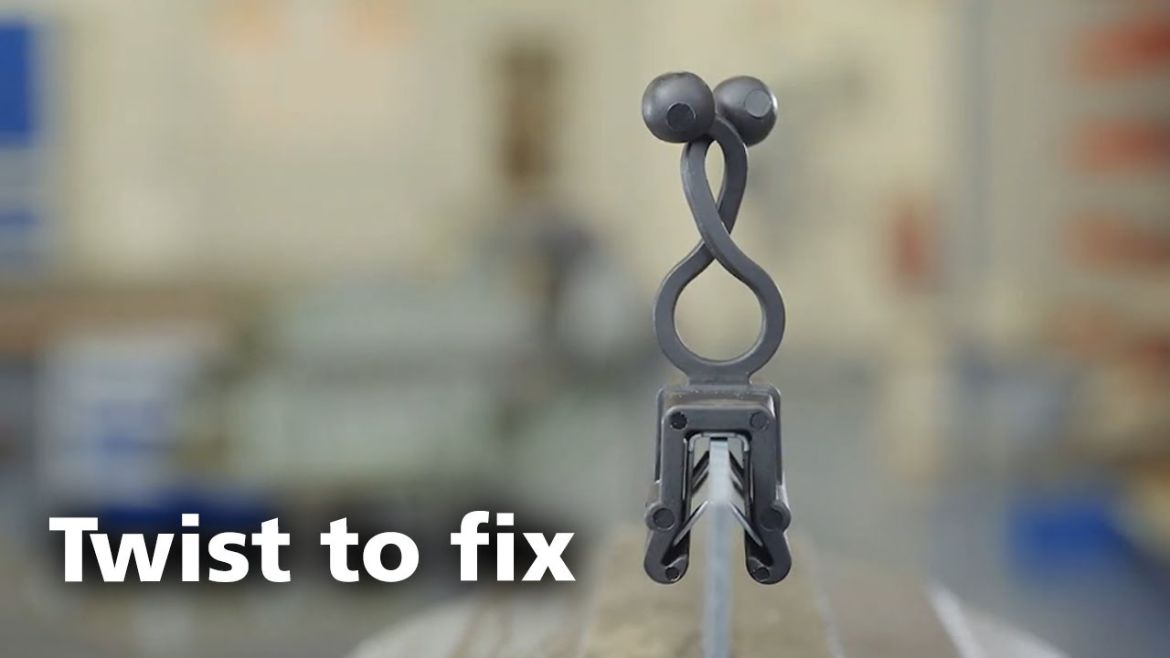 Edge clips: fasten cables without drilling