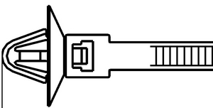 Avattava johdinside nuolikiinnityspäällä RT50SD6 (111-85489) | HellermannTyton