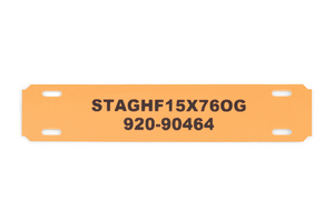 Identification tags for cable bundle, thermal transfer, ladder-style ...