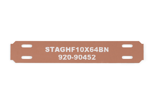 Identification tags for cable bundle, thermal transfer, ladder-style ...