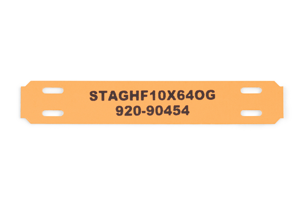 Identification tags for cable bundle, thermal transfer, ladder-style ...